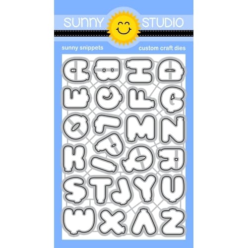 Sunny Studio Stamps Balloon Alphabet Dies 26-Piece Craft Set