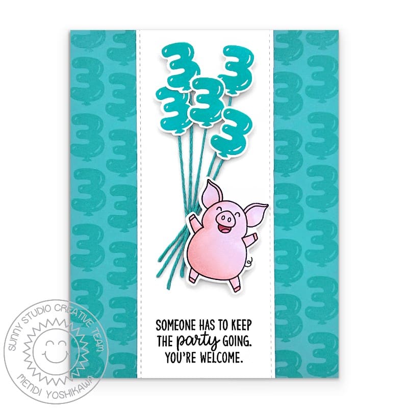 Sunny Studio Clear Inside Greetings Belated Birthday Stamps - Sunny ...