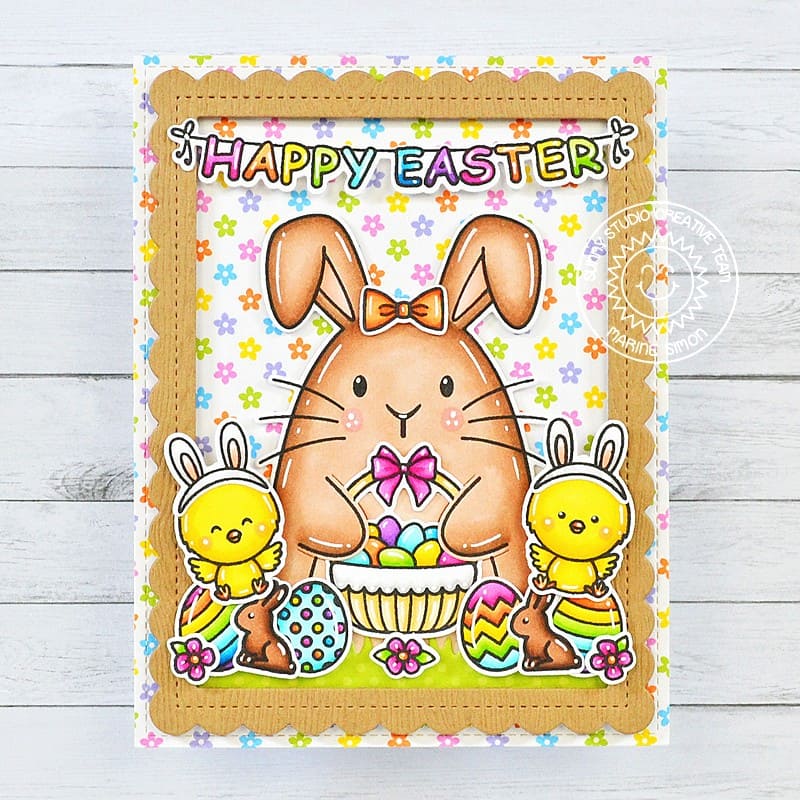 Sunny Studio Big Bunny Stamps 4x6 Easter Clear Photopolymer - Sunny ...
