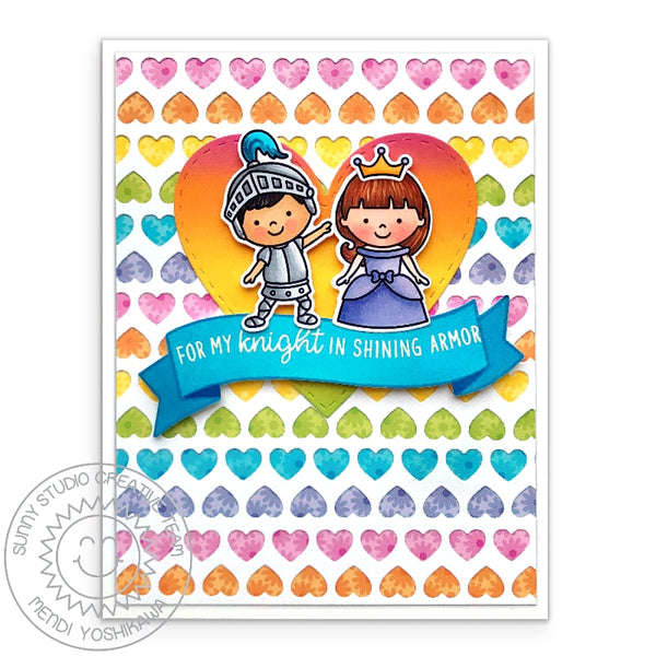 Sunny Studio Heartstrings Heart Borders Metal Cutting Die Set - Sunny ...