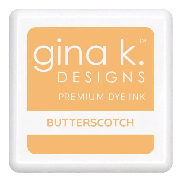 Gina K. Ink Cube-Butterscotch 1" Mini Premium Dye Ink - Sunny Studio Stamps
