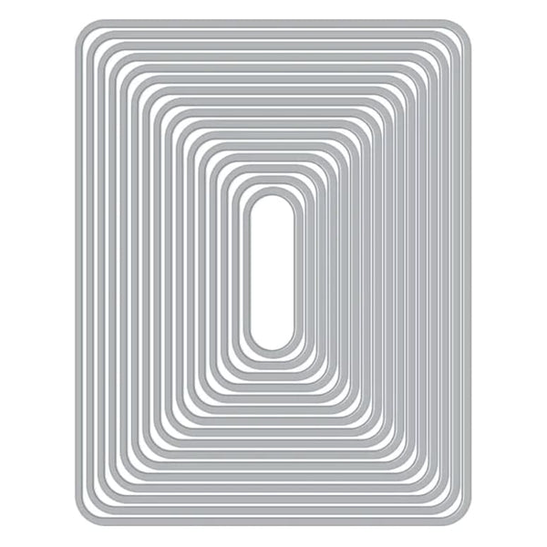 Hero Arts Nesting Rounded Rectangle Infinity Metal Cutting Dies 16pc ...