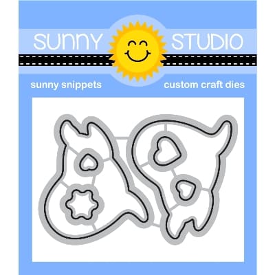 Sunny Studio Stamps Let's Chill Dies Metal Cutting Craft Set