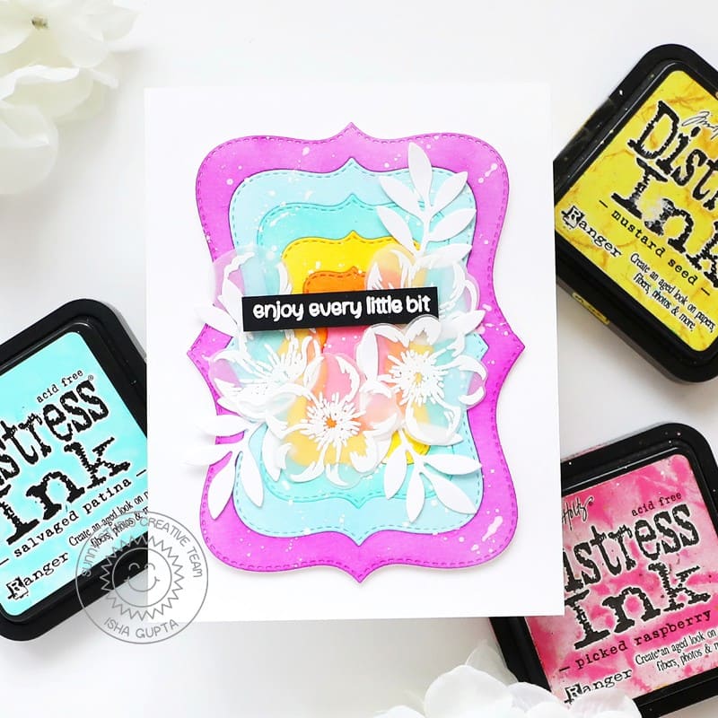 Sunny Studio Stamps Limitless Labels 1 Dies Metal Craft Set
