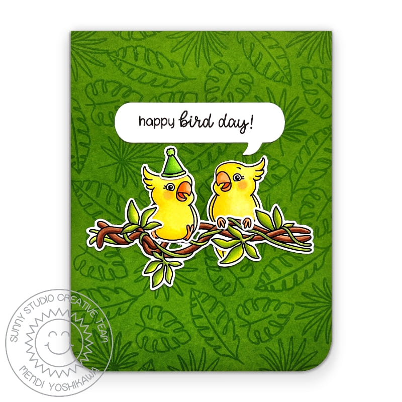 Sunny Studio Tropical Birds Stamps Clear 4x6 Craft Stamp Set - Sunny ...