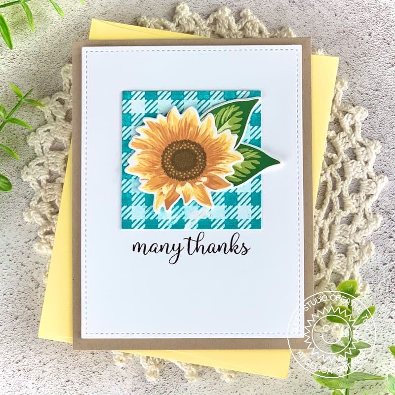 Sunny Studio Stamps 6x6 Buffalo Plaid Embossing Folder