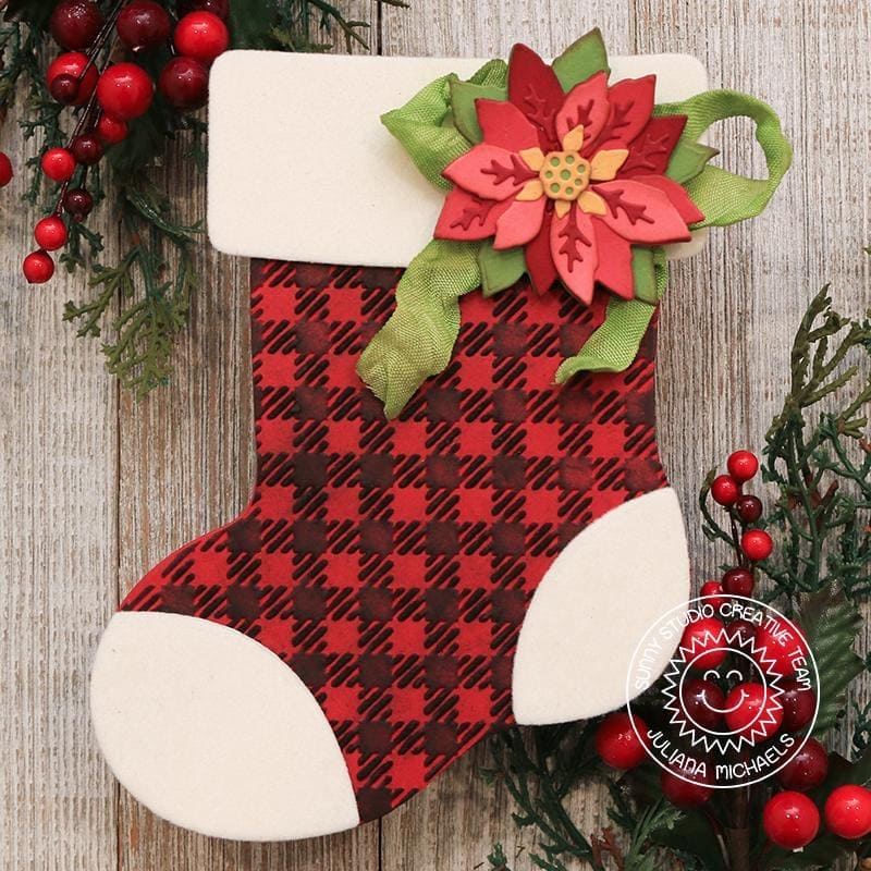 Sunny Studio Stamps 6x6 Buffalo Plaid Embossing Folder