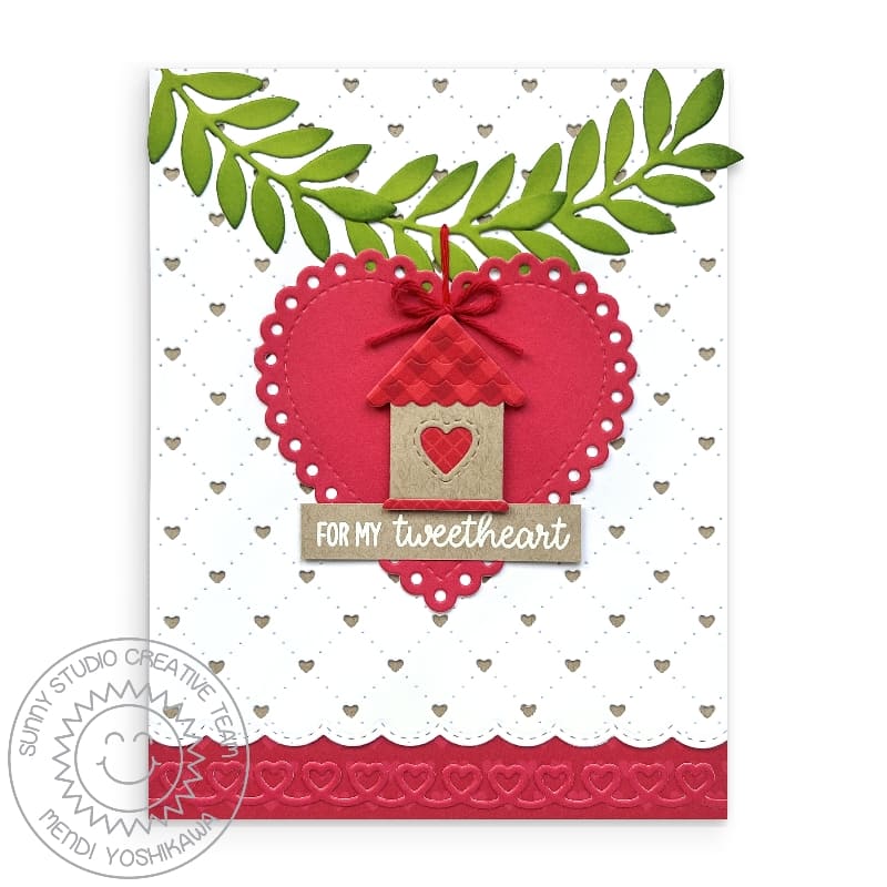 Sunny Studio Heartstrings Heart Borders Metal Cutting Die Set - Sunny ...