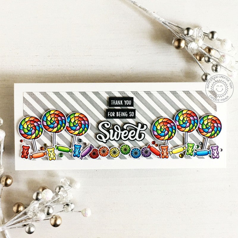Sunny Studio Candy Shoppe 4x6 Clear Photopolymer Stamps - Sunny Studio ...