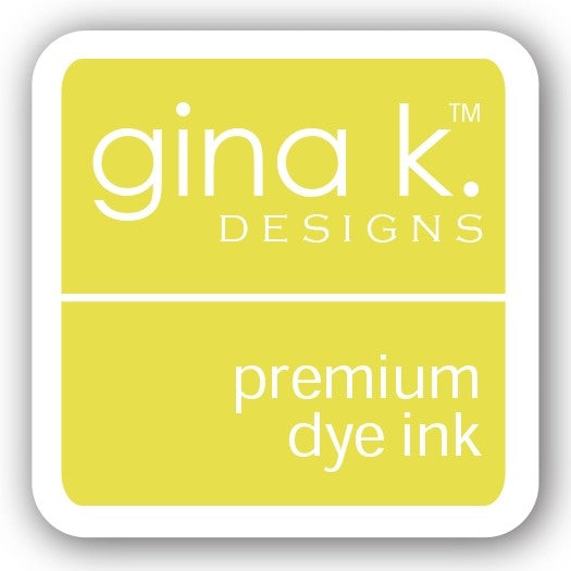 Gina K. Ink Cube-Lemon Drop 1" Mini Premium Dye Ink - Sunny Studio Stamps