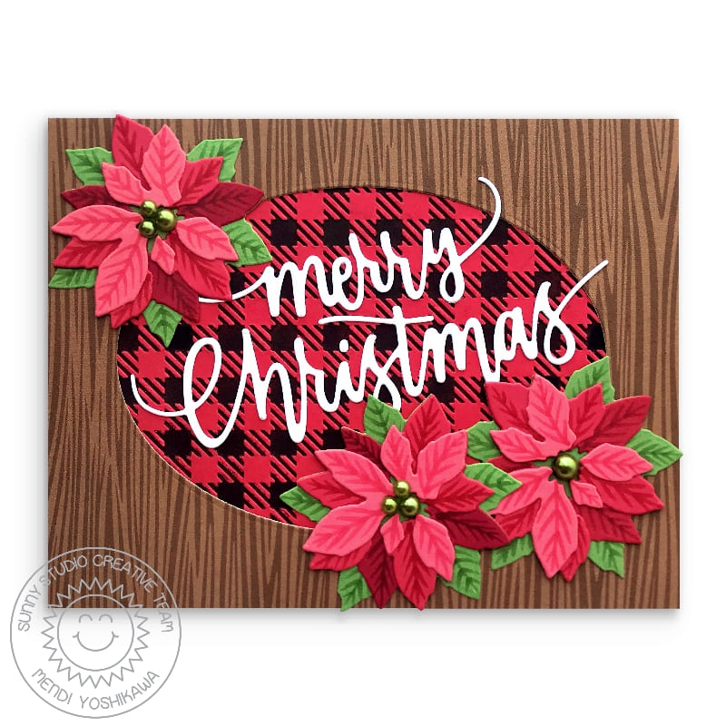 Sunny Studio Stamps 6x6 Buffalo Plaid Embossing Folder