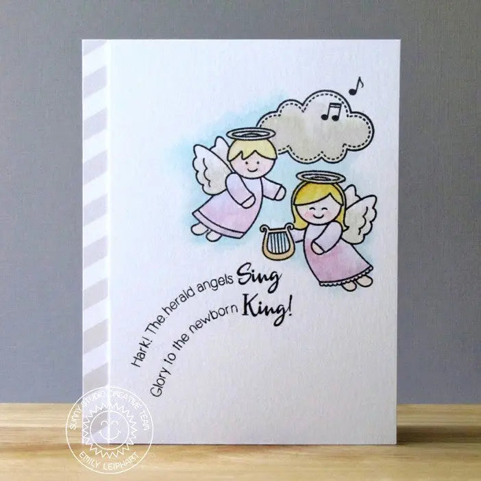Little Angels 4x6 Photo-polymer Clear Stamps - Sunny Studio Stamps