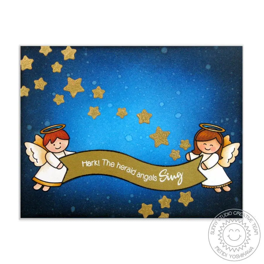Little Angels 4x6 Photo-polymer Clear Stamps - Sunny Studio Stamps
