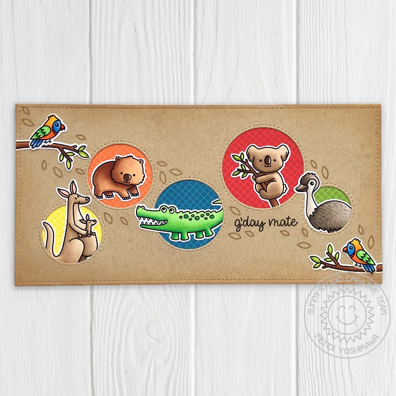 Sunny Studio 4x6 Clear Photopolymer Outback Critters Stamps - Sunny ...
