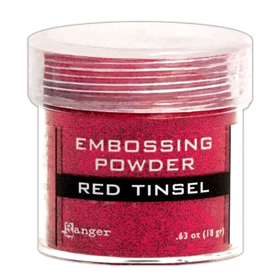 Ranger Glitter Red Tinsel Embossing Powder - .63 ounce Jar - Sunny ...