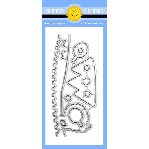 Sunny Studio Stamps Border Metal Cutting Spring Scenes Dies