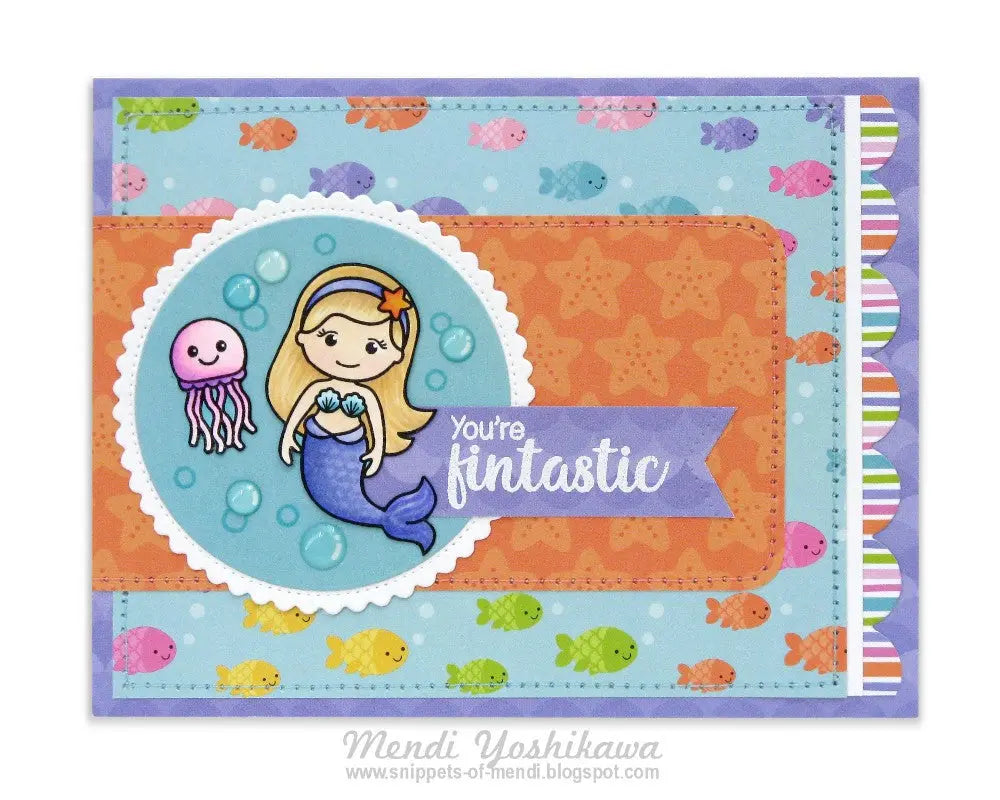 Sunny Studio Stamps Magical Mermaids 4x6 Photo-polymer Clear Stamp Set