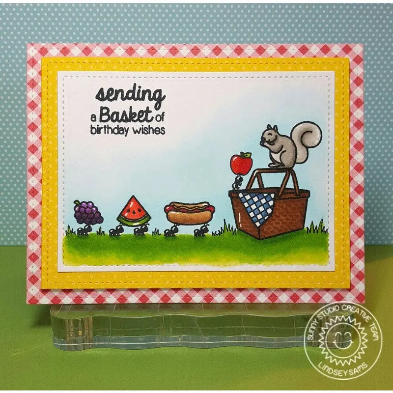 Sunny Studio Summer Picnic 4x6 Photo-polymer Clear Stamp Set - Sunny ...