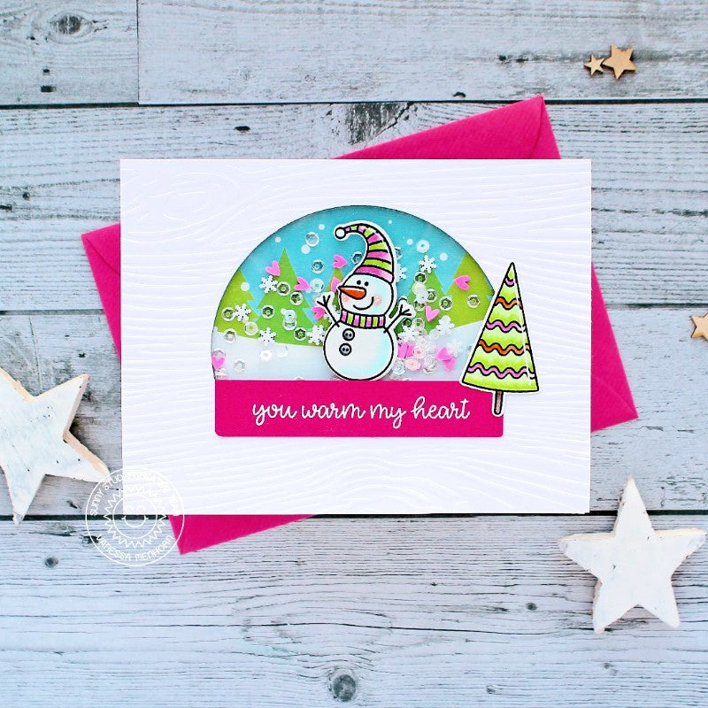 Sunny Studio Stamps Woodgrain Wood Texture 6x6 Embossing Folder